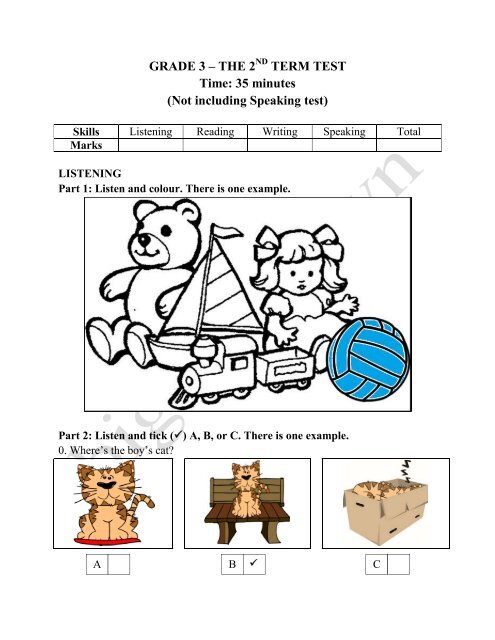 GRADE 3_2nd term test_De so 1