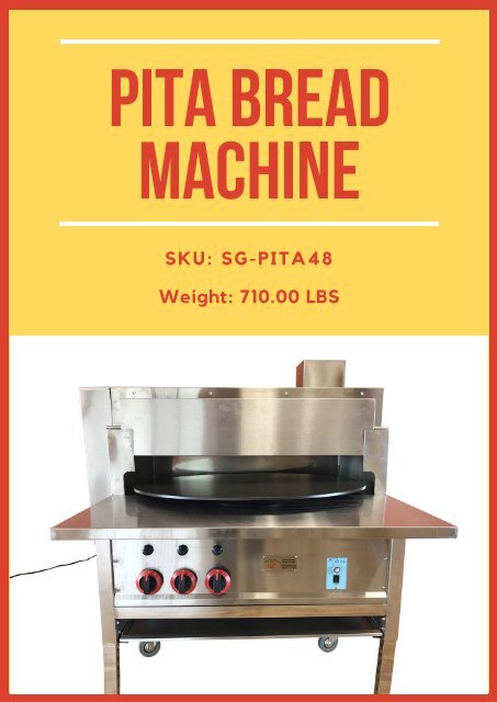 Pita Bread Cooker