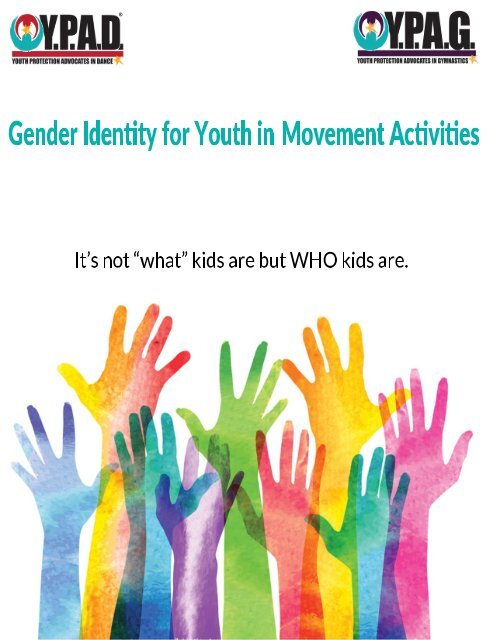 Gender Identity for Youth in Movement Activities