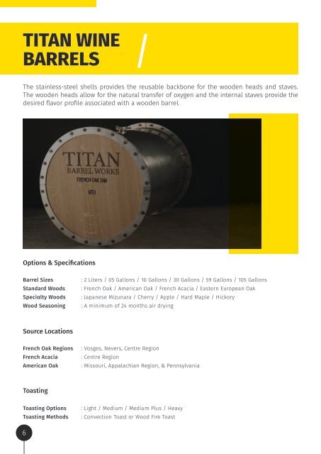 TITAN WINE BARRELS The st
