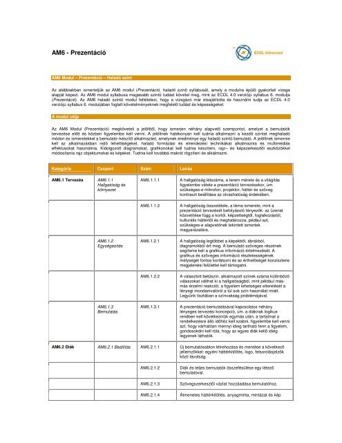 ecdl_syllabus_am6_adv_prezentacio