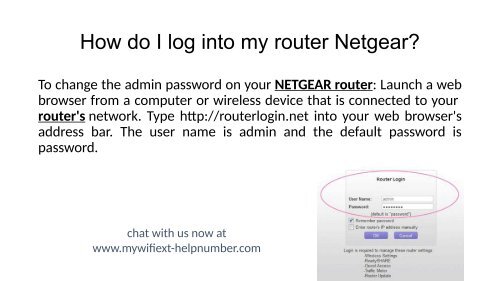 How do I log into my router Netgear?