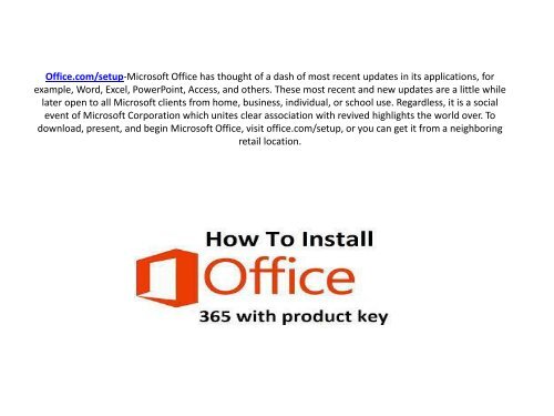 office setup-office Activation Support