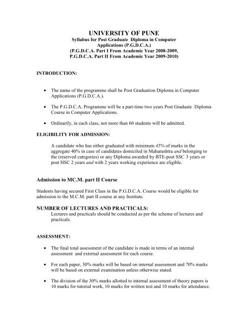 6 Pgdca Syllabus