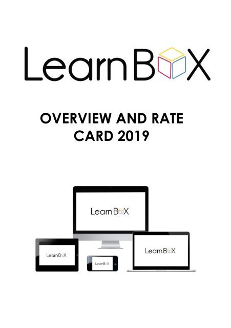 LearnBox Overview and Rate Card 2019 new