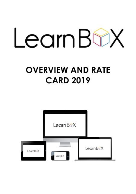 LearnBox Overview and Rate Card 2019 new