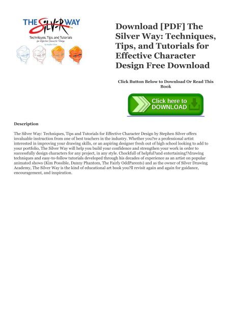 Download [PDF] The Silver Way: Techniques, Tips, and Tutorials for ...