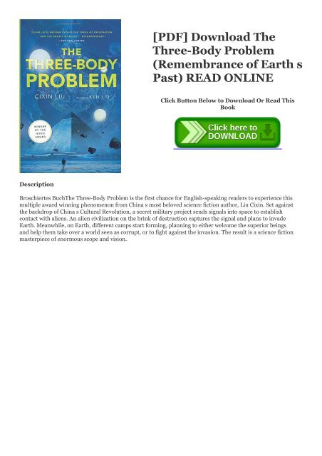 [PDF] Download The Three-Body Problem (Remembrance of Earth s Past ...