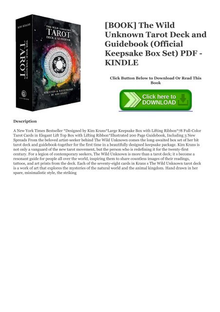 [BOOK] The Wild Unknown Tarot Deck and Guidebook (Official Keepsake Box ...