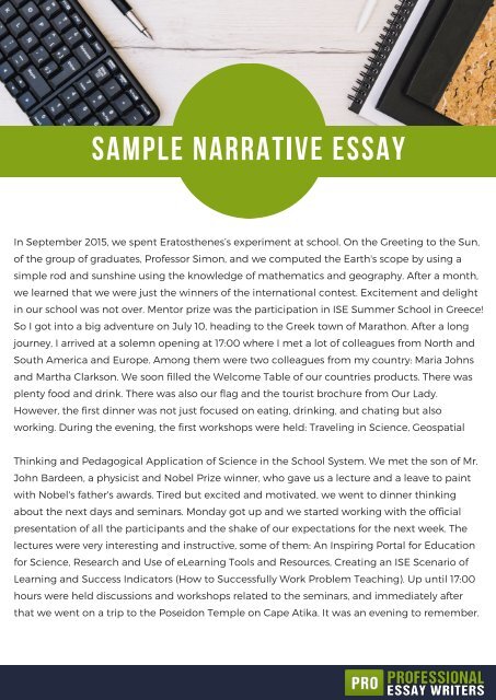 Narrative Essay Samples
