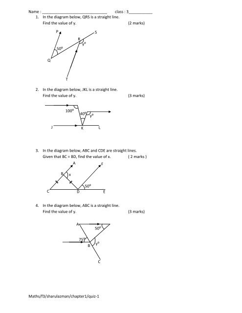 1.0 lines n angles
