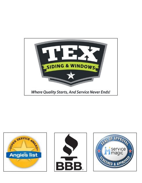 Tex Siding and Windows Client Manual