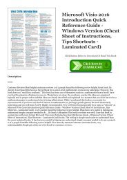 (EPUB) Microsoft Project 2016 Quick Reference Guide Managing Complexity - Windows Version (Cheat ...