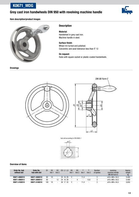 Cast Iron Handwheels
