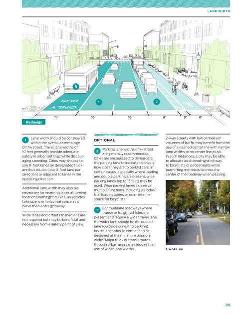 Lane Width The width allo