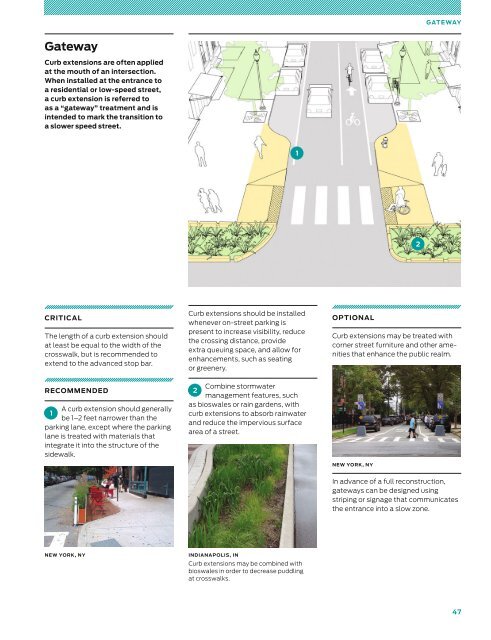 Curb Extensions Curb exte