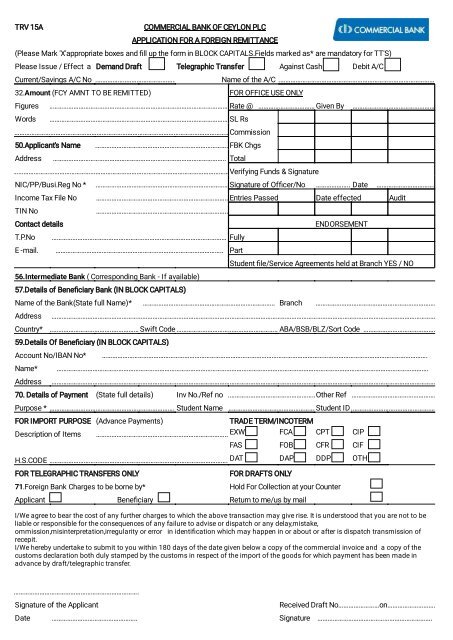 TT APPLICATION-TRV 15A