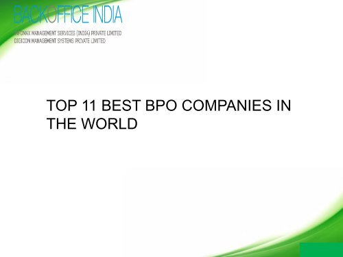 top bpo companies in india ppt-converted