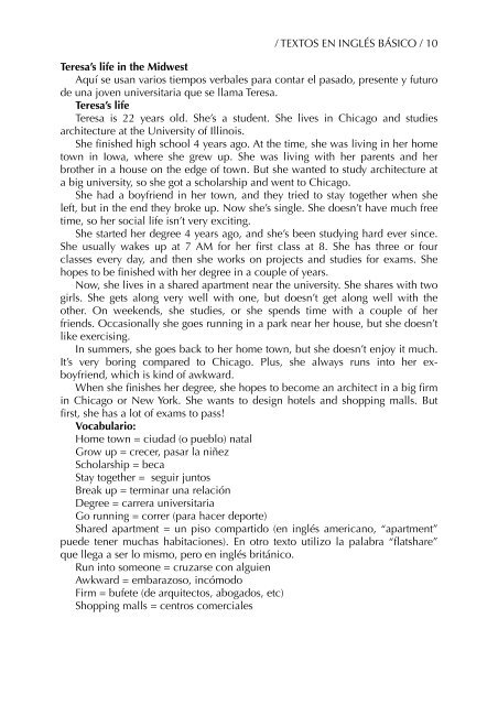 TEXTOS EN INGLÉS BÁSICO