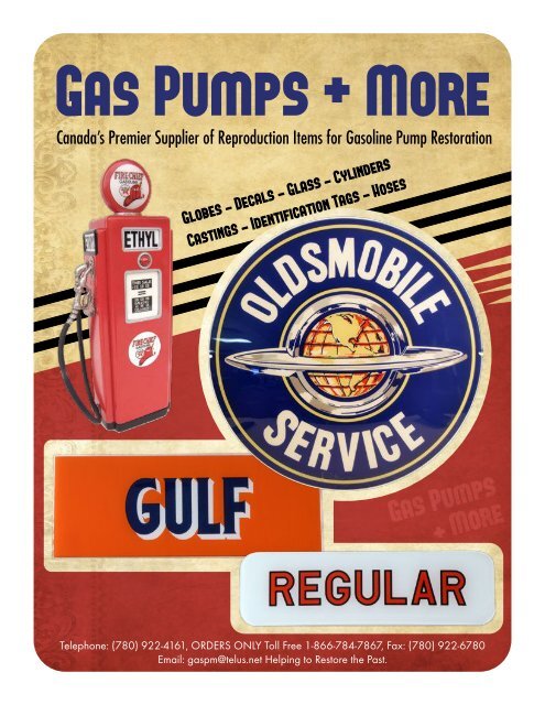 Reproduction Gas Pump Parts
