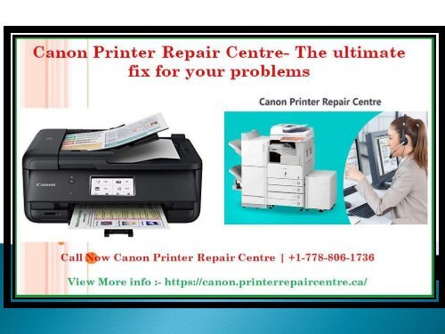 Canon Printer Repair Centre - The ultimate fix for your problems