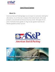 Torque Chart Spiral Wound Gaskets