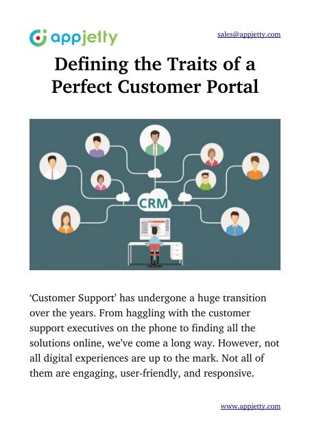 Defining the Traits of a Perfect Customer Portal