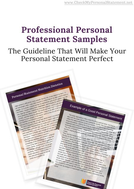 The Guideline That Will Make Your Personal Statement Perfect