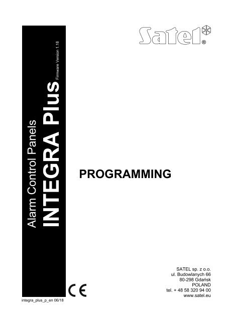 satel programing