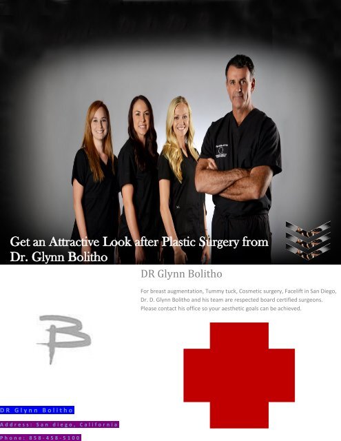 Consult Dr. Bolitho and Relish Standard Plastic Surgeries