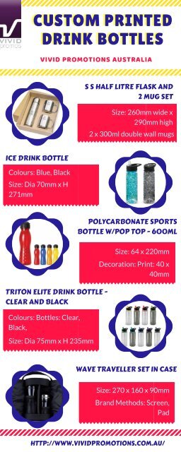 Wide Range of Imprinted Drink Bottles