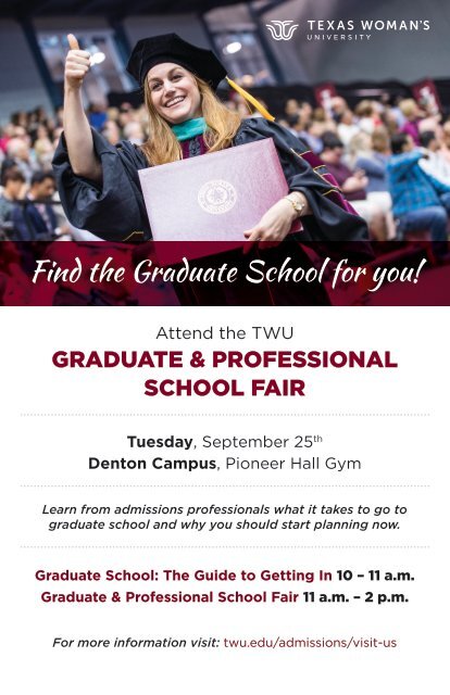 TWU Grad Fair Poster
