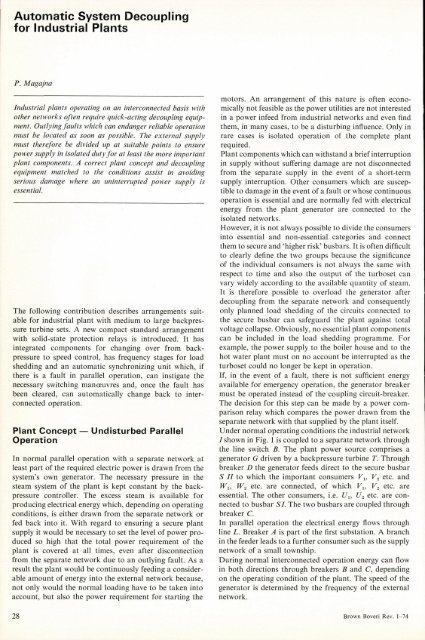 ABB Rev_1974_01_Automatic system decoupling for industrial plants