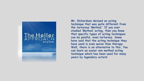 The Heller Approach Acting Studio