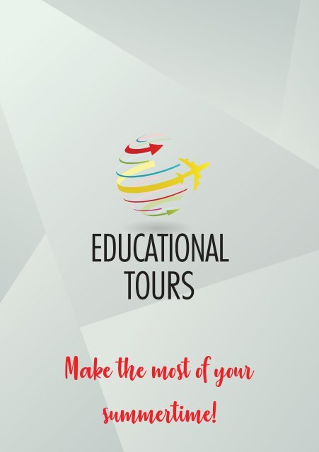 EDUCATIONAL TOURS - SUMMER ENGLISH PROGRAM