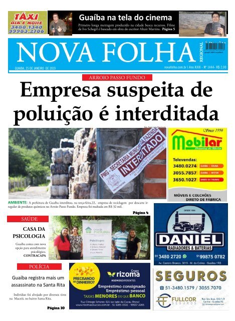 JORNAL NOVA FOLHA REGIONAL EDIÇÃO 1444