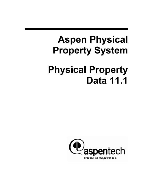 Physical_Property_Data_Aspen