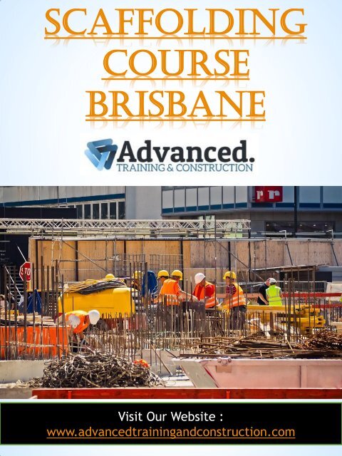 Scaffolding Course Brisbane