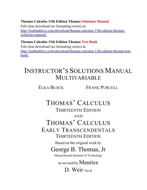 Thomas_Calculus_13th_Edition_Thomas_Solu