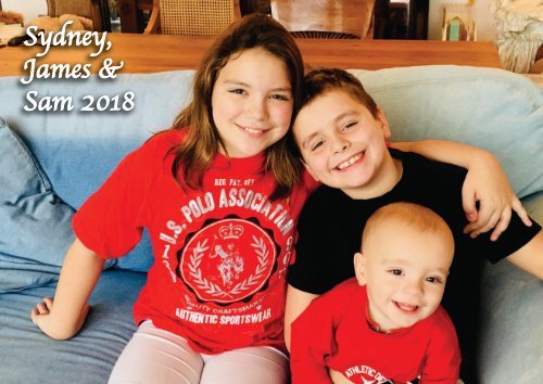Sydney, James & Sam 2018