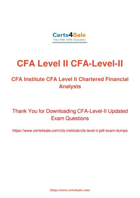 CFA-Level-II-demo