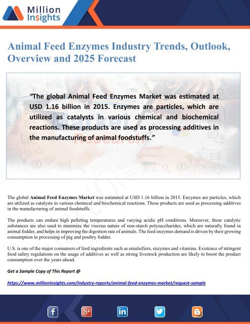 Animal Feed Enzymes Industry Trends, Outlook, Overview and 2025 Forecast