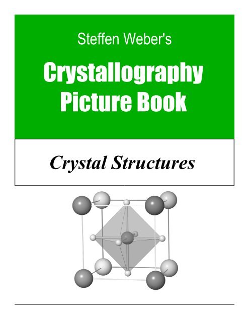 Crystallography - Crystal Structures