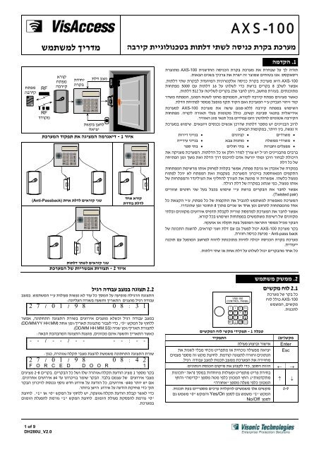 AXS-100-Programming-Guide-Hebrew