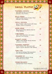 Flying Monkey Food Menu H2 2019