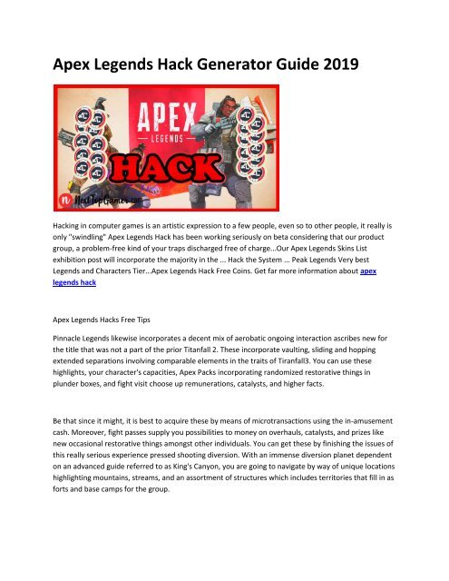 5 apex legends hack