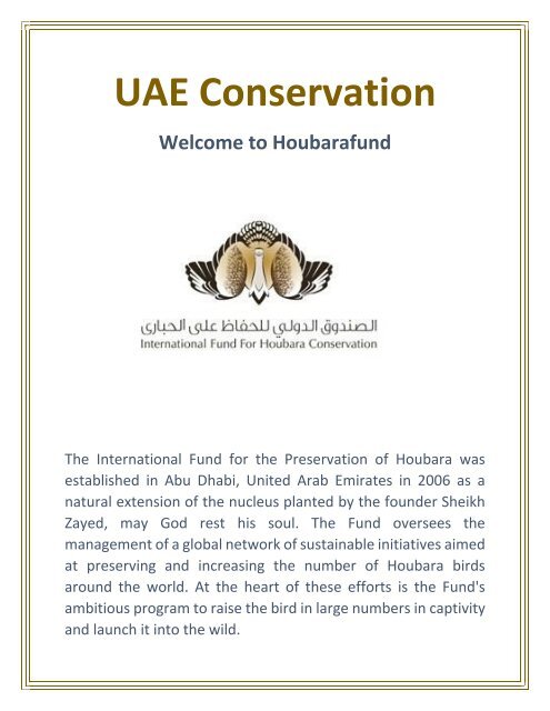 UAE Conservation