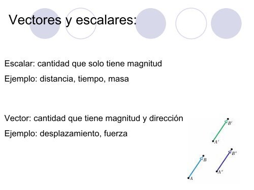 vectores y escalares