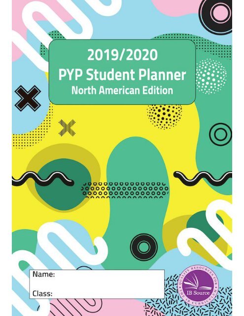 2019-20 North American Planner_PYP_Sample
