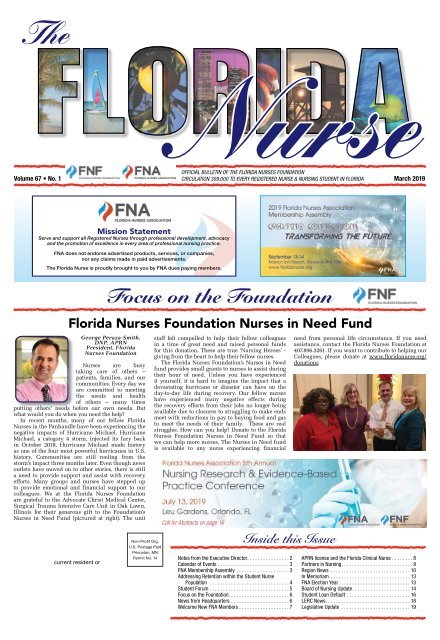 The Florida Nurse - March 2019